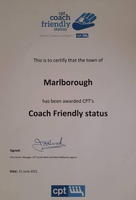Marlborough Town Council - Coach Friendly Status